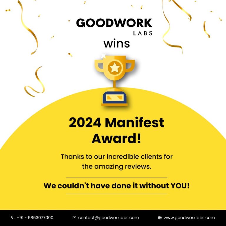 The Manifest Celebrates GoodWorkLabs as one of the Most-Reviewed AI ...